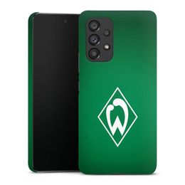 DeinDesign Galaxy A53 5G Handy Premium Case Smartphone Handyh&uuml;lle Schutzh&uuml;lle gl&auml;nzend Logo Merchandise Sv Werder Bremen Premium Case