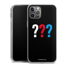 DeinDesign iPhone 12 Pro Max Handy Silikon H&uuml;lle Case transparent Handyh&uuml;lle Official Licensed Product Die Drei ??? Logo Silikon Case
