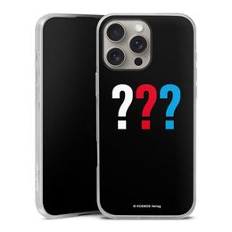 DeinDesign iPhone 16 Pro Max Handy Silikon H&uuml;lle Case transparent Handyh&uuml;lle Official Licensed Product Die Drei ??? Logo Silikon Case