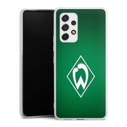 DeinDesign Galaxy A53 5G Handy Silikon H&uuml;lle Case transparent Handyh&uuml;lle Logo Merchandise Sv Werder Bremen Silikon Case
