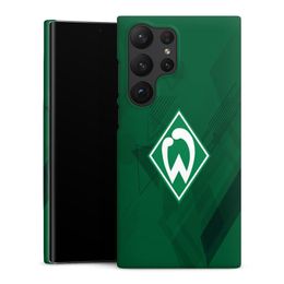 DeinDesign Galaxy S23 Ultra Handy Premium Case Smartphone Handyh&uuml;lle Schutzh&uuml;lle matt Sv Werder Bremen Official Licensed Product Coat Of Arms Premium Case