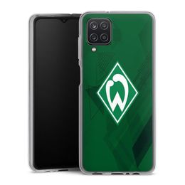 DeinDesign Galaxy A12 Handy Silikon H&uuml;lle Case transparent Handyh&uuml;lle Sv Werder Bremen Official Licensed Product Coat Of Arms Silikon Case