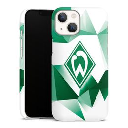 DeinDesign iPhone 13 Mini Handy Premium Case Smartphone Handyh&uuml;lle Schutzh&uuml;lle gl&auml;nzend Tarnmuster Sv Werder Bremen Official Licensed Product Premium Case