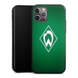 DeinDesign iPhone 12 Pro Handy Silikon H&uuml;lle Case schwarz Handyh&uuml;lle Merchandise Sv Werder Bremen Logo