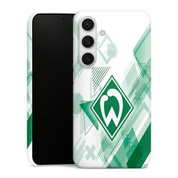 DeinDesign Galaxy S24 Handy Premium Case Smartphone Handyh&uuml;lle Schutzh&uuml;lle matt Official Licensed Product Sv Werder Bremen Muster Premium Case