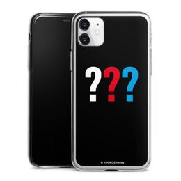 DeinDesign iPhone 11 Handy Slim Case Silikon Handyh&uuml;lle transparent H&uuml;lle extra d&uuml;nn Logo Die Drei ??? Official Licensed Product Silikon Slim Case