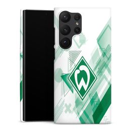 DeinDesign Galaxy S23 Ultra Handy Premium Case Smartphone Handyh&uuml;lle Schutzh&uuml;lle matt Official Licensed Product Sv Werder Bremen Muster Premium Case
