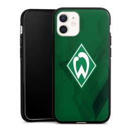 DeinDesign iPhone 12 mini Handy Silikon H&uuml;lle Case schwarz Handyh&uuml;lle Sv Werder Bremen Official Licensed Product Coat Of Arms