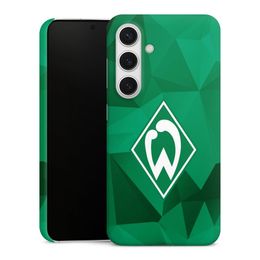 DeinDesign Galaxy S24 Handy Premium Case Smartphone Handyh&uuml;lle Schutzh&uuml;lle matt Camouflage Sv Werder Bremen Official Licensed Product Premium Case