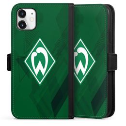 DeinDesign iPhone 11 Handy Klapph&uuml;lle Handyh&uuml;lle aus Kunst Leder schwarz Flip Case Sv Werder Bremen Official Licensed Product Coat Of Arms Sideflip mit Lasche