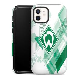 DeinDesign iPhone 12 mini Handy Panzer Handyh&uuml;lle robuste Outdoor H&uuml;lle Schutzh&uuml;lle matt Muster Official Licensed Product Sv Werder Bremen Tough Case