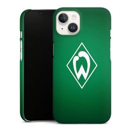 DeinDesign iPhone 14 Handy Premium Case Smartphone Handyh&uuml;lle Schutzh&uuml;lle matt Merchandise Sv Werder Bremen Logo Premium Case