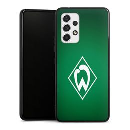 DeinDesign Galaxy A53 5G Handy Silikon H&uuml;lle Case schwarz Handyh&uuml;lle Logo Merchandise Sv Werder Bremen