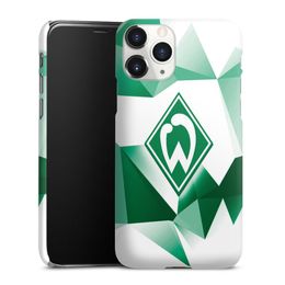 DeinDesign iPhone 11 Pro Handy Premium Case Smartphone Handyh&uuml;lle Schutzh&uuml;lle matt Tarnmuster Official Licensed Product Sv Werder Bremen Premium Case