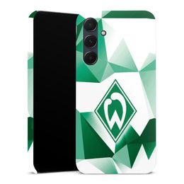 DeinDesign Galaxy A55 5G Handy Premium Case Smartphone Handyh&uuml;lle Schutzh&uuml;lle matt Tarnmuster Sv Werder Bremen Official Licensed Product Premium Case