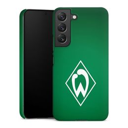 DeinDesign Galaxy S22 Handy Premium Case Smartphone Handyh&uuml;lle Schutzh&uuml;lle matt Merchandise Sv Werder Bremen Logo Premium Case