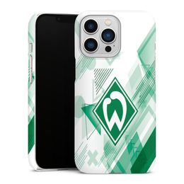 DeinDesign iPhone 13 Pro Handy Premium Case Smartphone Handyh&uuml;lle Schutzh&uuml;lle matt Official Licensed Product Sv Werder Bremen Muster Premium Case
