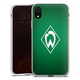 DeinDesign iPhone Xr Handy Silikon H&uuml;lle Case transparent Handyh&uuml;lle Merchandise Sv Werder Bremen Logo Silikon Case