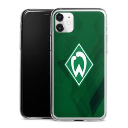 DeinDesign iPhone 11 Handy Slim Case Silikon Handyh&uuml;lle transparent H&uuml;lle extra d&uuml;nn Sv Werder Bremen Coat Of Arms Official Licensed Product Silikon Slim Case
