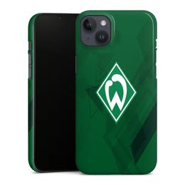 DeinDesign iPhone 14 Plus Handy Premium Case Smartphone Handyh&uuml;lle Schutzh&uuml;lle gl&auml;nzend Sv Werder Bremen Official Licensed Product Coat Of Arms Premium Case