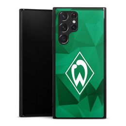DeinDesign Galaxy S22 Ultra Handy Silikon H&uuml;lle Case schwarz Handyh&uuml;lle Camouflage Sv Werder Bremen Official Licensed Product