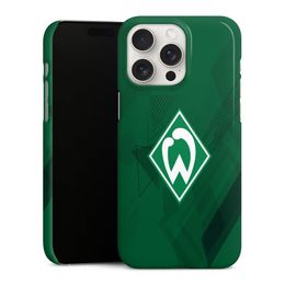 DeinDesign iPhone 15 Pro Max Handy Premium Case Smartphone Handyh&uuml;lle Schutzh&uuml;lle gl&auml;nzend Sv Werder Bremen Official Licensed Product Coat Of Arms Premium Case