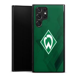 DeinDesign Galaxy S22 Ultra Handy Silikon H&uuml;lle Case schwarz Handyh&uuml;lle Sv Werder Bremen Official Licensed Product Coat Of Arms