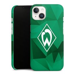 DeinDesign iPhone 14 Handy Premium Case Smartphone Handyh&uuml;lle Schutzh&uuml;lle matt Camouflage Sv Werder Bremen Official Licensed Product Premium Case