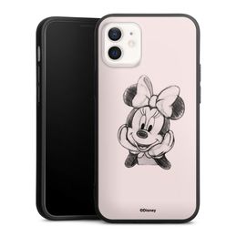 DeinDesign iPhone 12 mini Handy Premium Silikon H&uuml;lle Handyh&uuml;lle schwarz Case Official Licensed Product Disney Minnie Mouse Silikon Premium Case