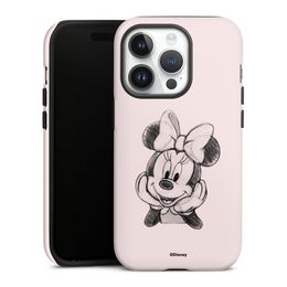 DeinDesign iPhone 14 Pro Handy Panzer Handyh&uuml;lle robuste Outdoor H&uuml;lle Schutzh&uuml;lle matt Official Licensed Product Disney Minnie Mouse Tough Case