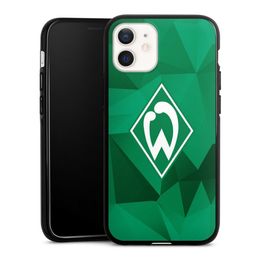 DeinDesign iPhone 12 mini Handy Silikon H&uuml;lle Case schwarz Handyh&uuml;lle Official Licensed Product Camouflage Sv Werder Bremen