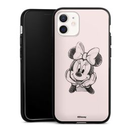 DeinDesign iPhone 12 mini Handy Silikon H&uuml;lle Case schwarz Handyh&uuml;lle Official Licensed Product Disney Minnie Mouse