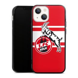 DeinDesign iPhone 13 Mini Handy Slim Case extra d&uuml;nn Silikon Handyh&uuml;lle schwarz H&uuml;lle Official Licensed Product Coat Of Arms 1. Fc K&ouml;ln Silikon Slim Case