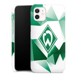 DeinDesign iPhone 12 mini Handy Premium Case Smartphone Handyh&uuml;lle Schutzh&uuml;lle matt Tarnmuster Official Licensed Product Sv Werder Bremen Premium Case