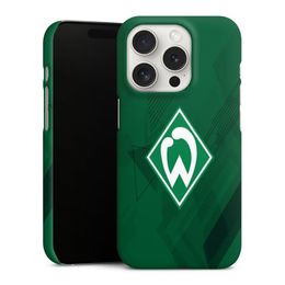 DeinDesign iPhone 15 Pro Handy Premium Case Smartphone Handyh&uuml;lle Schutzh&uuml;lle matt Sv Werder Bremen Official Licensed Product Coat Of Arms Premium Case