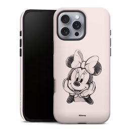 DeinDesign iPhone 16 Pro Max Handy Panzer Handyh&uuml;lle robuste Outdoor H&uuml;lle Schutzh&uuml;lle gl&auml;nzend Official Licensed Product Disney Minnie Mouse Tough Case