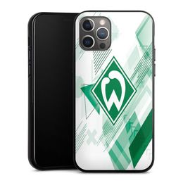 DeinDesign iPhone 12 Pro Handy Silikon H&uuml;lle Case schwarz Handyh&uuml;lle Muster Official Licensed Product Sv Werder Bremen