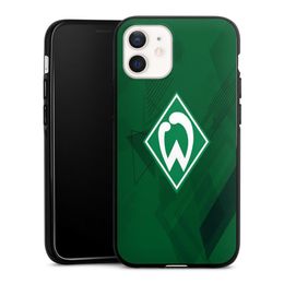 DeinDesign iPhone 12 Handy Silikon H&uuml;lle Case schwarz Handyh&uuml;lle Sv Werder Bremen Coat Of Arms Official Licensed Product