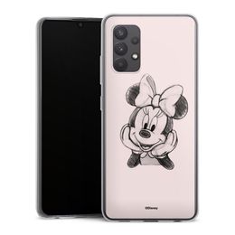 DeinDesign Galaxy A32 4G Handy Silikon H&uuml;lle Case transparent Handyh&uuml;lle Official Licensed Product Disney Minnie Mouse Silikon Case