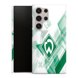 DeinDesign Galaxy S24 Ultra Handy Premium Case Smartphone Handyh&uuml;lle Schutzh&uuml;lle gl&auml;nzend Official Licensed Product Sv Werder Bremen Muster Premium Case