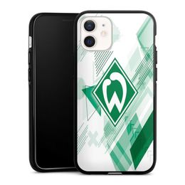 DeinDesign iPhone 12 mini Handy Silikon H&uuml;lle Case schwarz Handyh&uuml;lle Muster Official Licensed Product Sv Werder Bremen