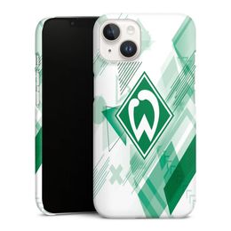 DeinDesign iPhone 14 Handy Premium Case Smartphone Handyh&uuml;lle Schutzh&uuml;lle matt Official Licensed Product Sv Werder Bremen Muster Premium Case
