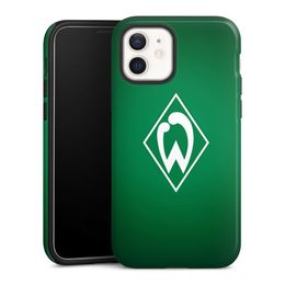 DeinDesign iPhone 12 mini Handy Panzer Handyh&uuml;lle robuste Outdoor H&uuml;lle Schutzh&uuml;lle gl&auml;nzend Merchandise Sv Werder Bremen Logo Tough Case