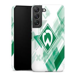 DeinDesign Galaxy S22 Handy Premium Case Smartphone Handyh&uuml;lle Schutzh&uuml;lle gl&auml;nzend Official Licensed Product Sv Werder Bremen Muster Premium Case
