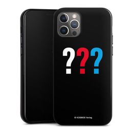 DeinDesign iPhone 12 Pro Handy Silikon H&uuml;lle Case schwarz Handyh&uuml;lle Official Licensed Product Die Drei ??? Logo
