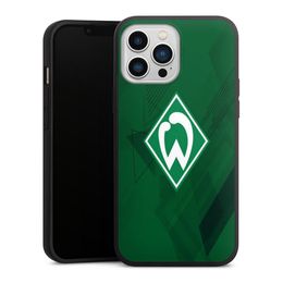 DeinDesign iPhone 13 Pro Max Handy Premium Silikon H&uuml;lle Handyh&uuml;lle schwarz Case Sv Werder Bremen Official Licensed Product Coat Of Arms Silikon Premium Case