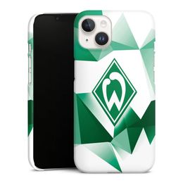 DeinDesign iPhone 14 Handy Premium Case Smartphone Handyh&uuml;lle Schutzh&uuml;lle matt Tarnmuster Sv Werder Bremen Official Licensed Product Premium Case