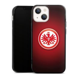 DeinDesign iPhone 13 Mini Handy Slim Case extra d&uuml;nn Silikon Handyh&uuml;lle schwarz H&uuml;lle Official Licensed Product Coat Of Arms Eintracht Frankfurt Silikon Slim 