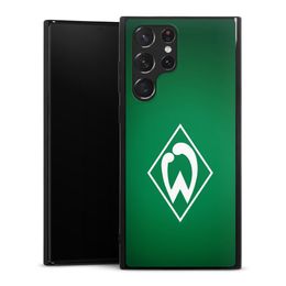 DeinDesign Galaxy S22 Ultra Handy Silikon H&uuml;lle Case schwarz Handyh&uuml;lle Merchandise Sv Werder Bremen Logo