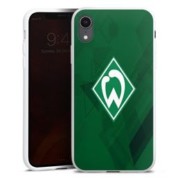 DeinDesign iPhone Xr Handy Silikon H&uuml;lle Case wei&szlig; Handyh&uuml;lle Sv Werder Bremen Official Licensed Product Coat Of Arms Silikon Case